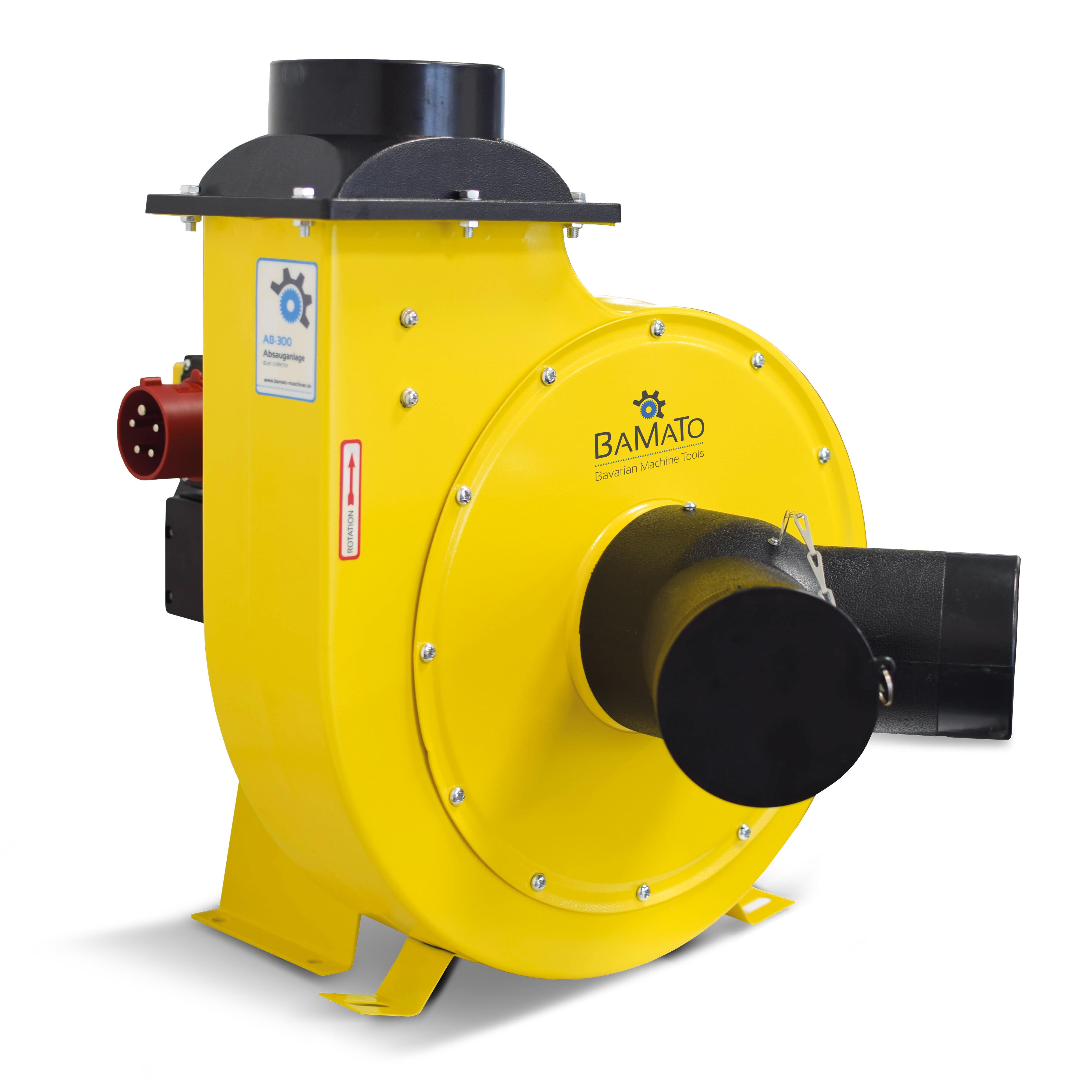 BAMATO Radialventilator AB-300 Späneabsaugung Absaugung Absauggebläse ...